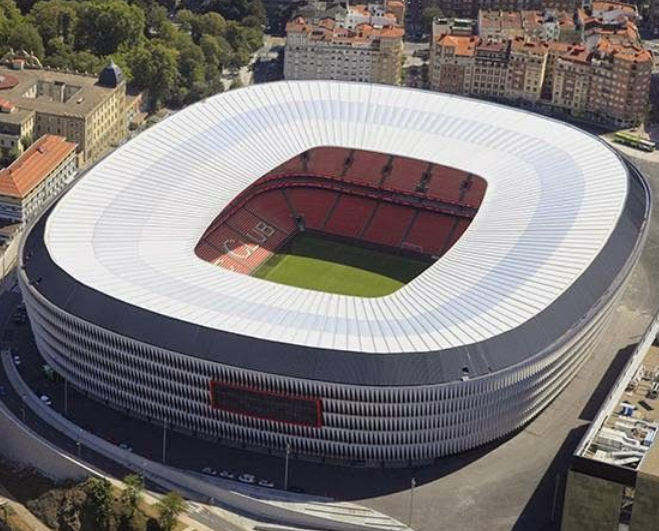 Texlon® ETFE textile membrane - SAN MAMÉS STADIUM, SPAIN - Vector ...