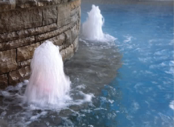 Pool fountain - WMO SERIES - FOAM JET - Crystal Fountains