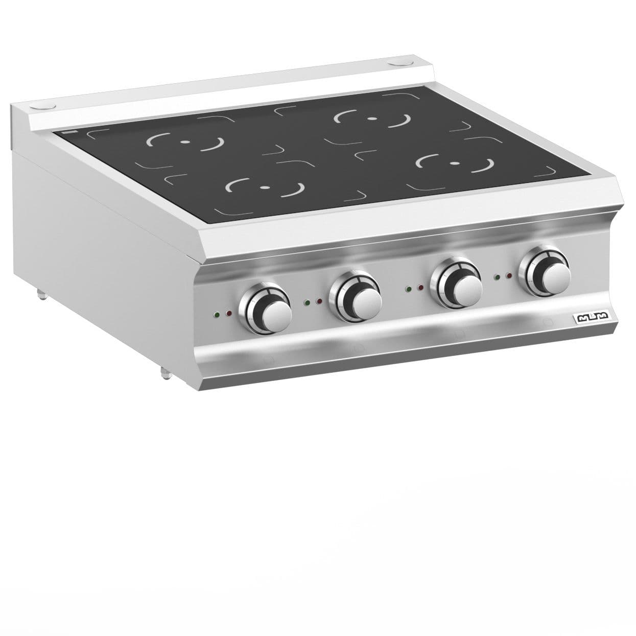 Induction range cooker - IN77T - mbm - commercial / 4 burner / 1 oven