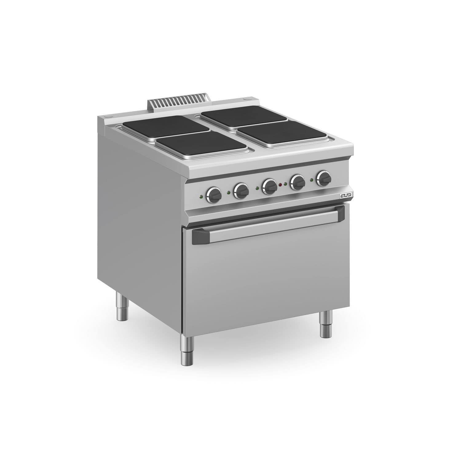 Electric range cooker - MPQ98FE - mbm - commercial / 4 burner / 1 oven
