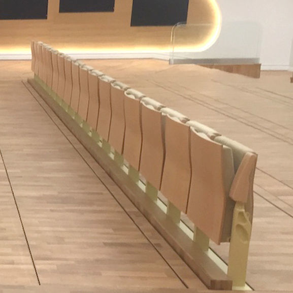 Contemporary auditorium seating - KANGOO AUTOMATIC - ASCÉNDER - fabric ...