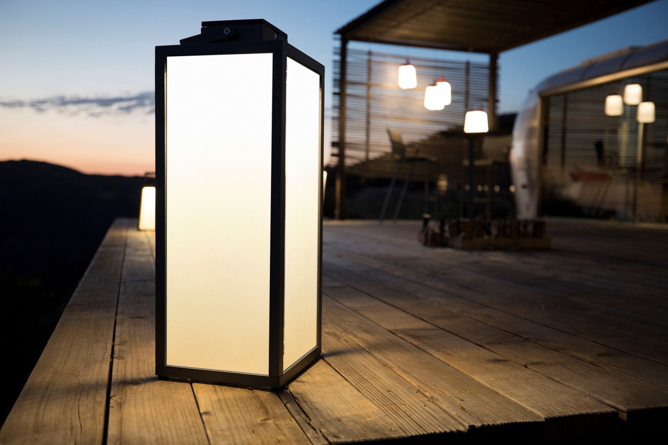 Teak lantern - TRADITION - LES JARDINS - aluminum
