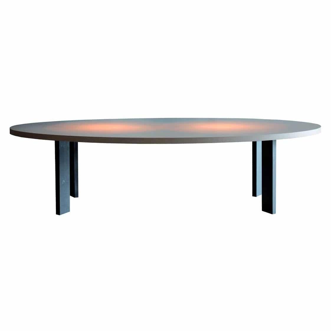 Contemporary dining table - Ellipse - PH Collection - wooden / steel ...