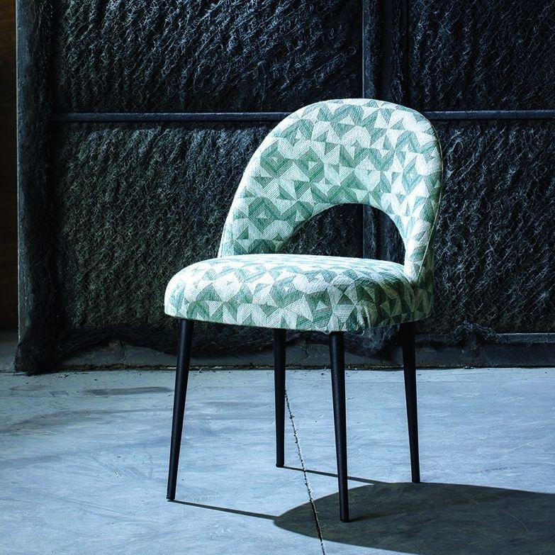 Contemporary chair - Mata - PH Collection - fabric / steel base ...