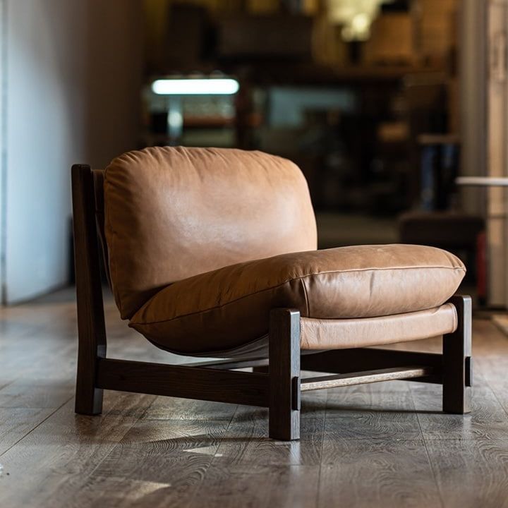Contemporary fireside chair - Brazil - PH Collection - leather / solid ...