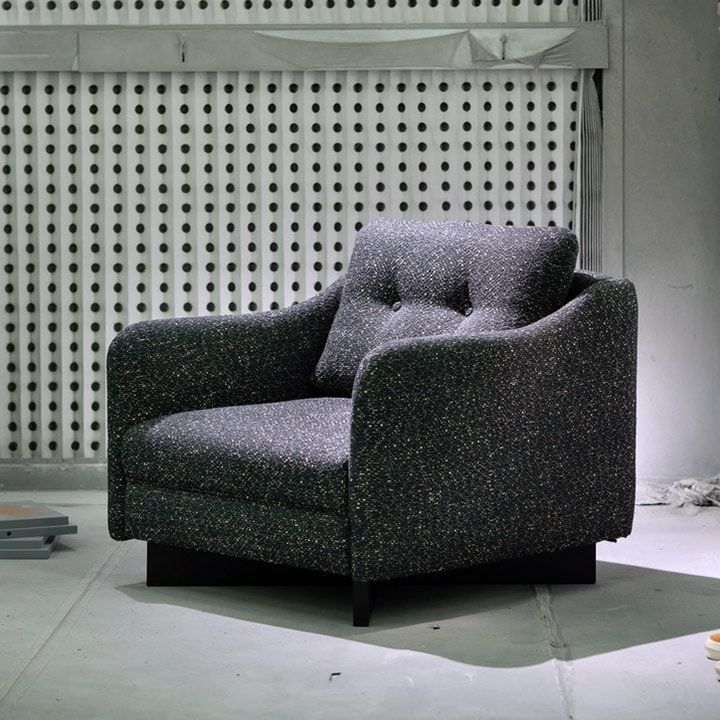 Contemporary fireside chair - Gary - PH Collection - fabric / solid ...