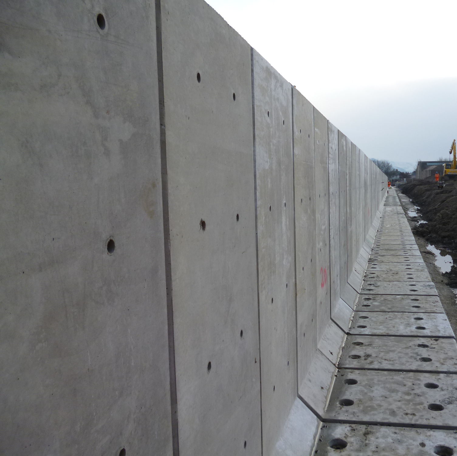 Concrete retaining wall - L SHAPE - CPM Group Ltd - modular / for ...