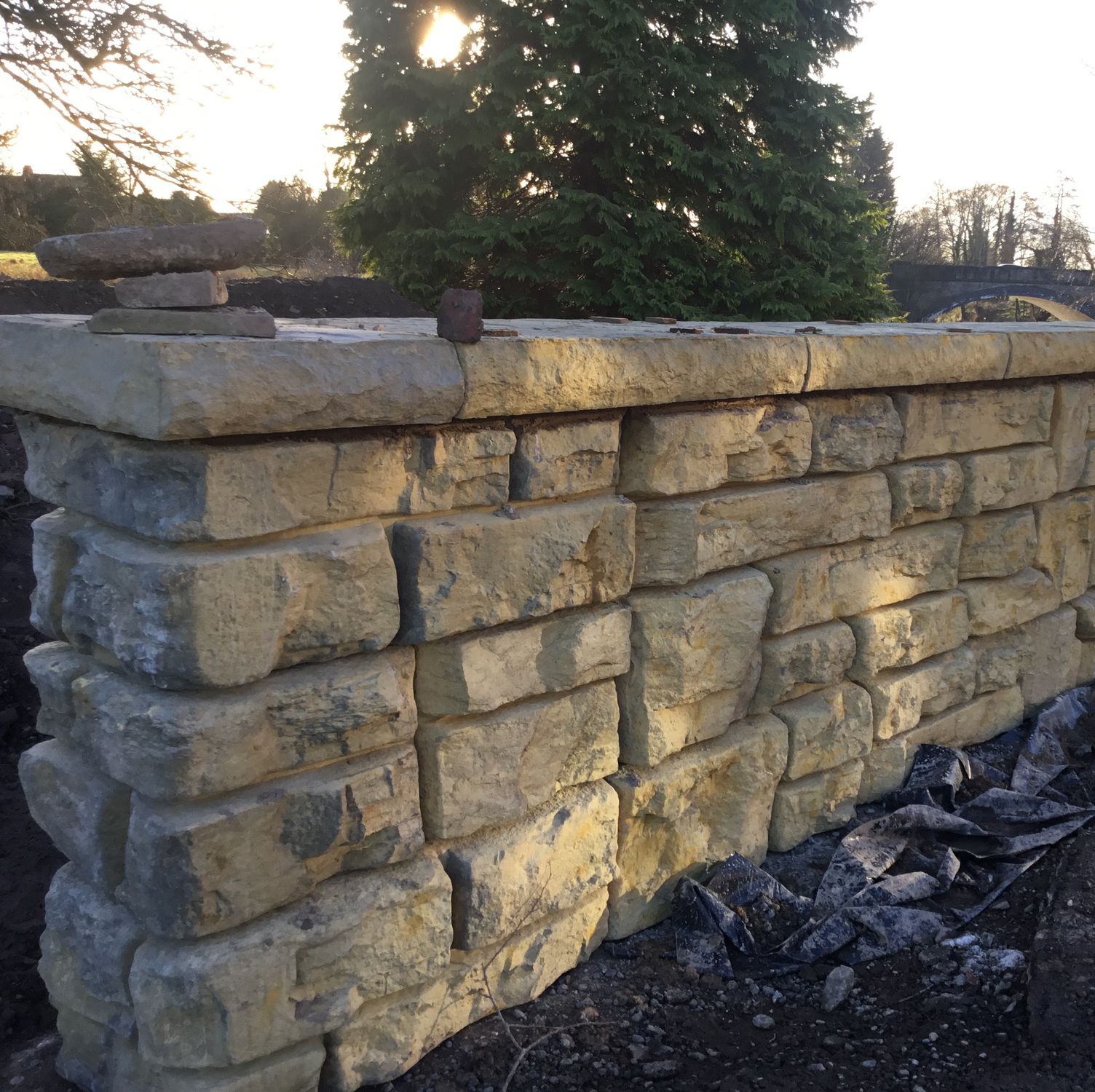 Hollow concrete block - REDI-ROCK™ - CPM Group Ltd - for fencing / for ...