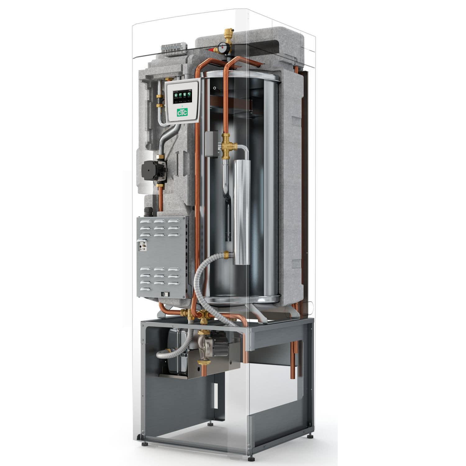 Electric storage heater - EcoZenith i360 - CTC Enertech Group - 1001 w...1500 w / 751 w...1000 w ...