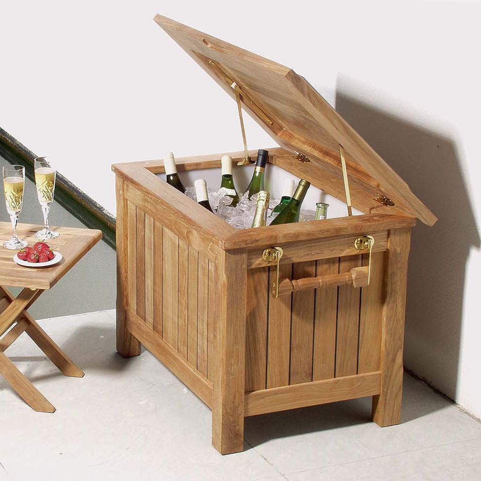 Polypropylene insulated ice box - Reims - Barlow Tyrie - teak / garden