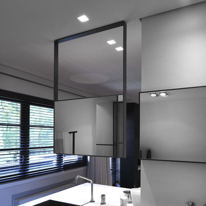 Recessed downlight - DOWN 55 SINGLE - KREON - HID / halogen / LED