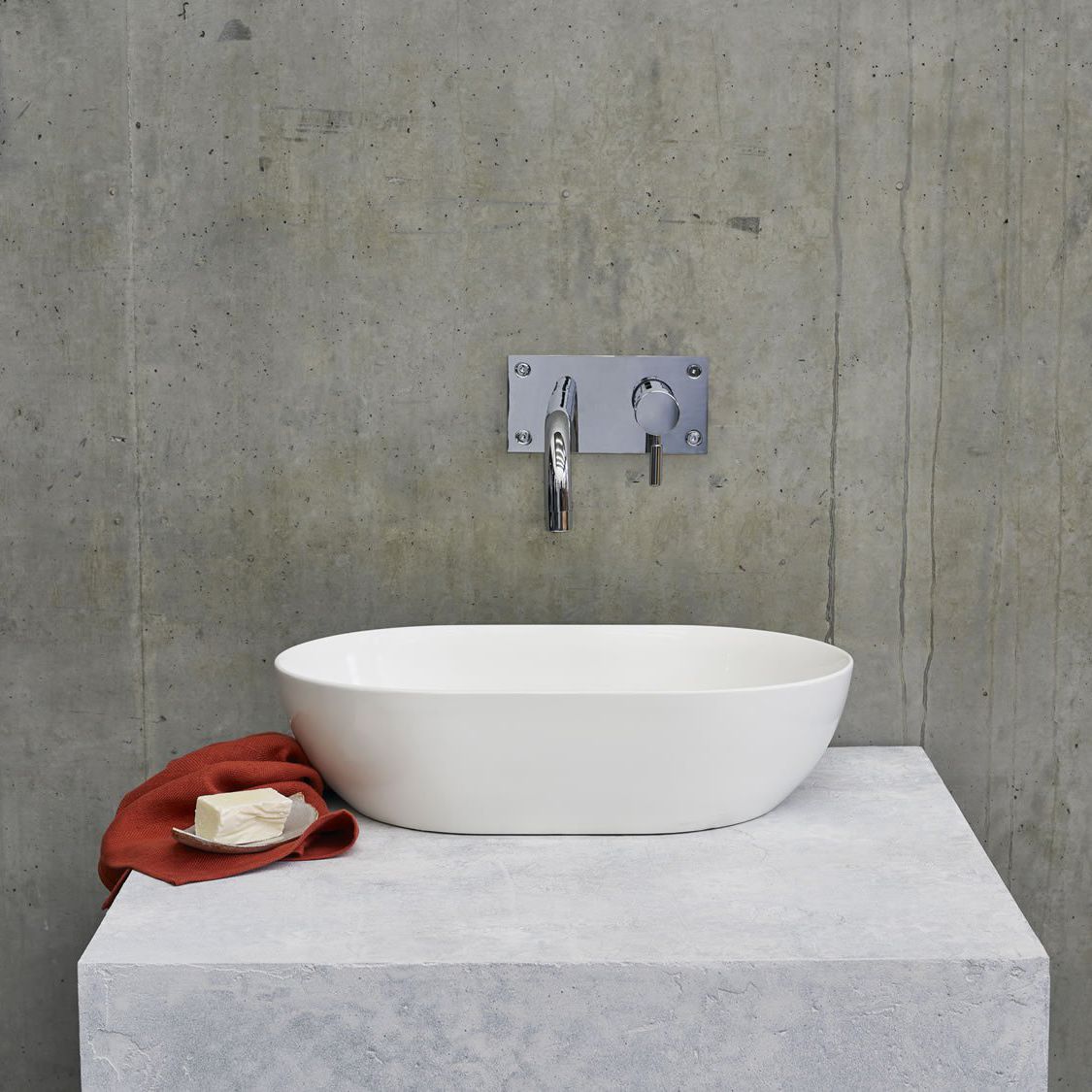 Countertop washbasin - FORMOSO - Clearwater Baths - composite / oval ...