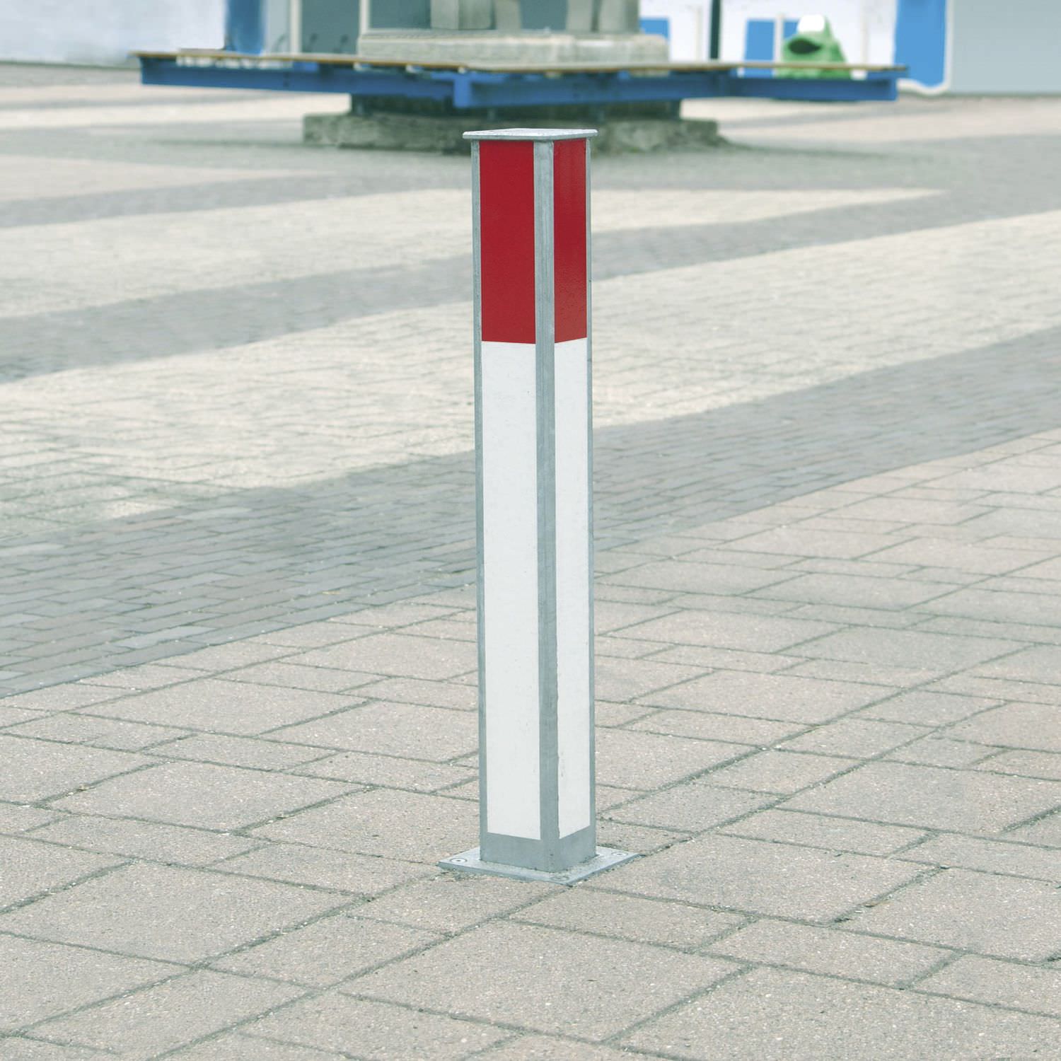 Access control post - ZIP - VelopA - galvanized steel / retractable / high