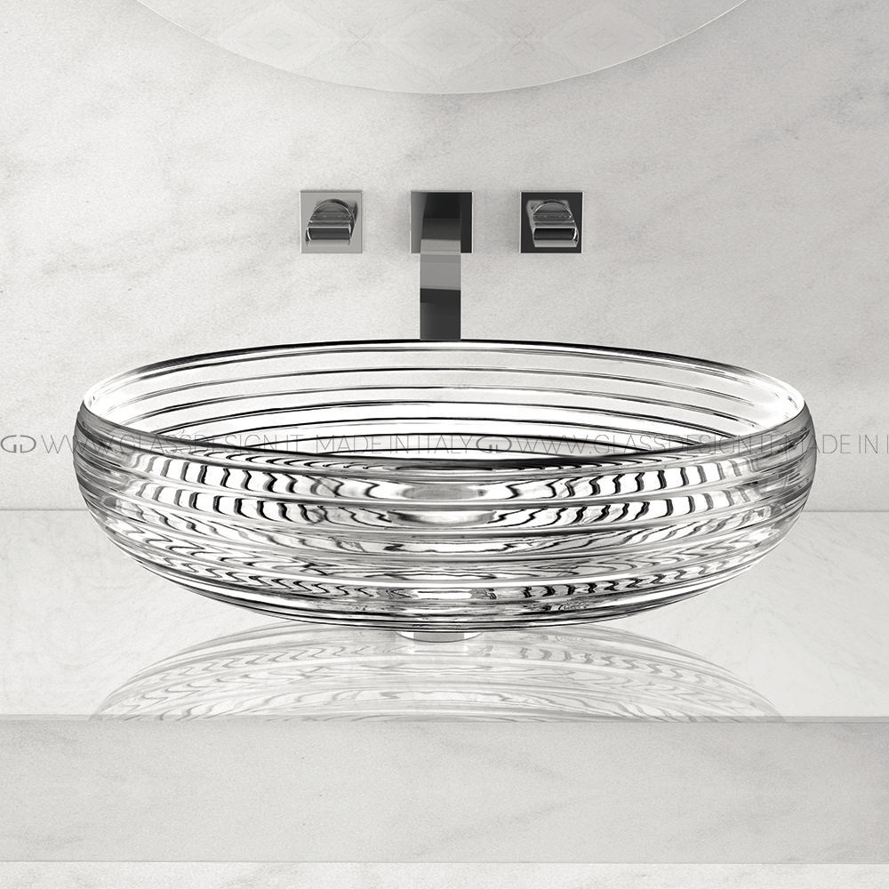 Countertop washbasin - Scenic Astro - GLASS DESIGN Srl - crystal ...