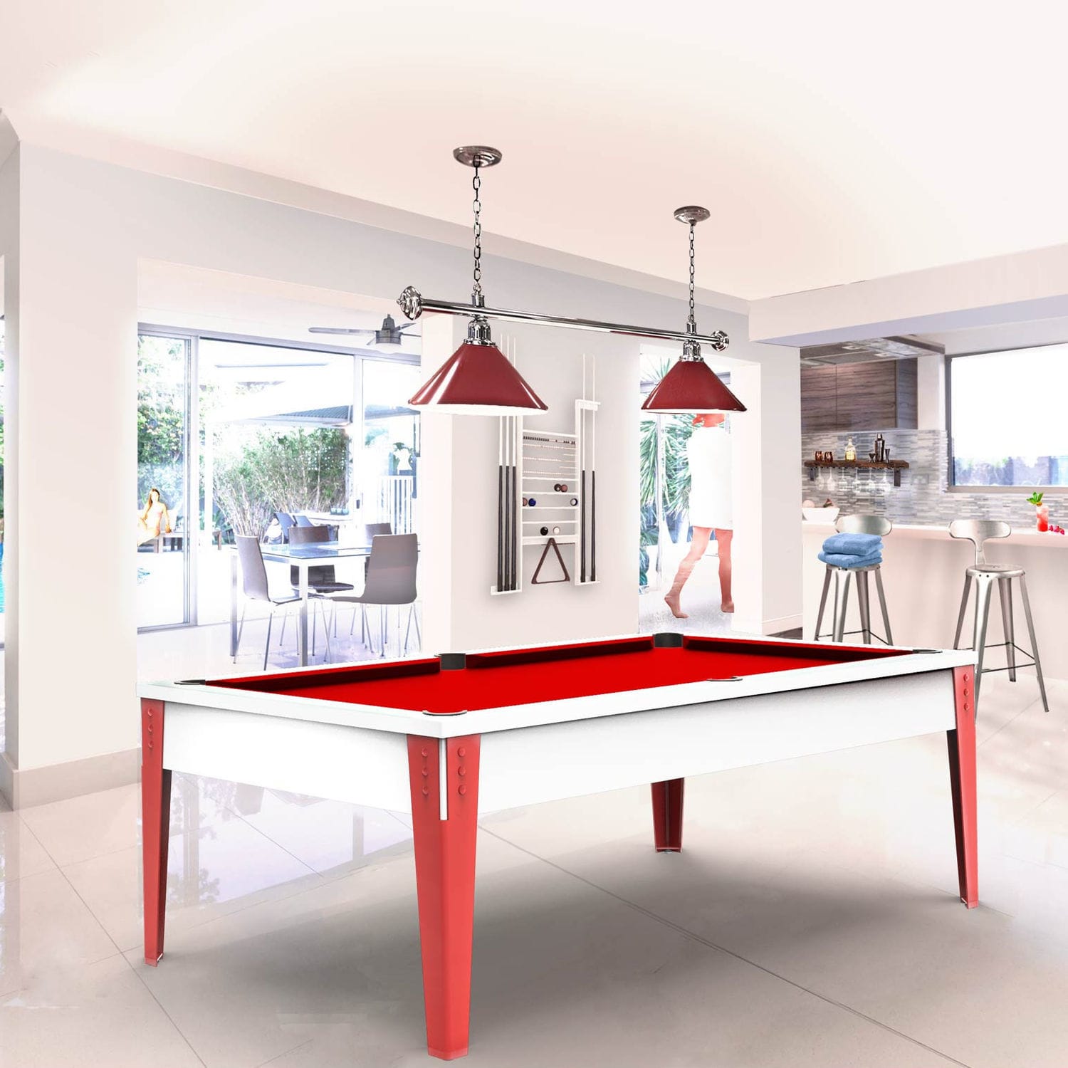 Contemporary pool table - FACTORY CLASSIC - EUROBILLARDS - home / solid ...