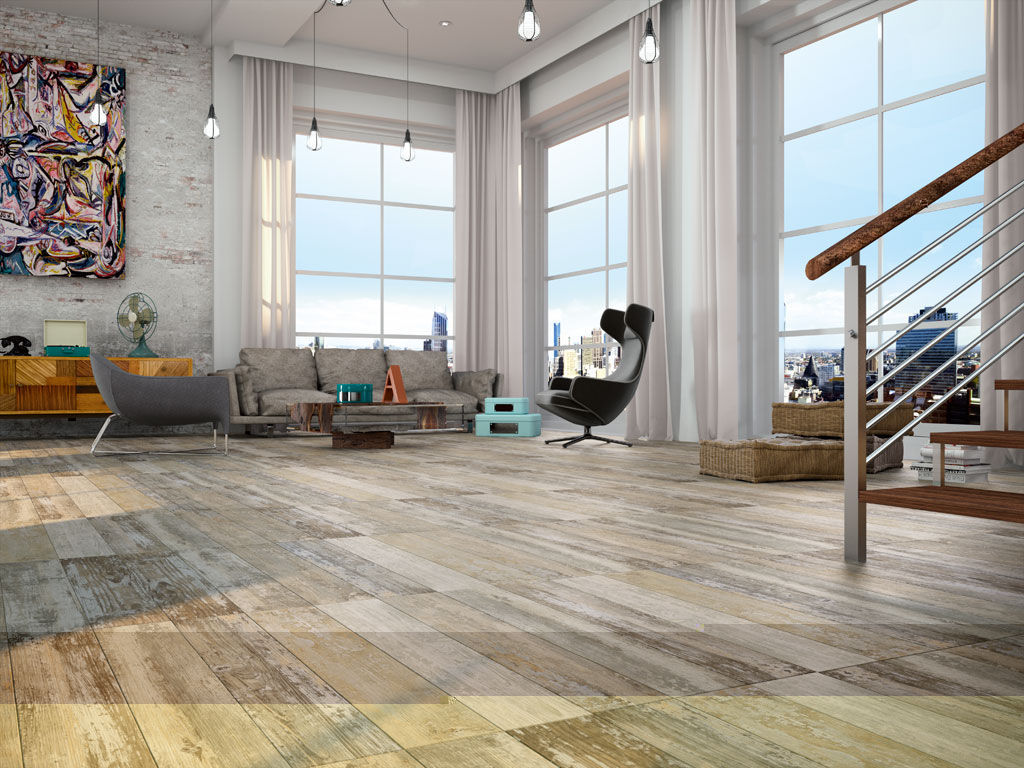 Indoor tile - DAKOTA - APE - floor / porcelain stoneware / matte