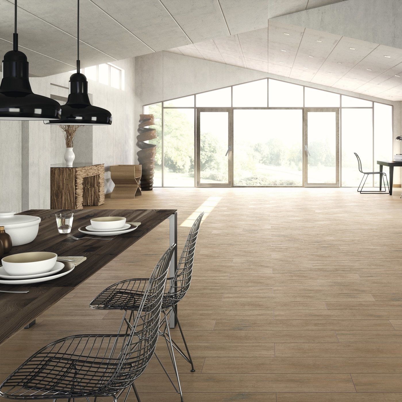 Porcelain tile - TAVOLA - AZULEJOS BENADRESA - matte / embossed / indoor