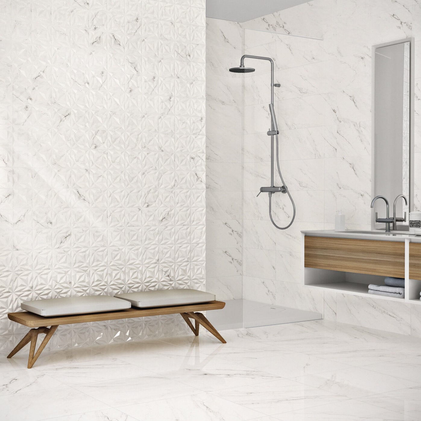 Porcelain stoneware tile - FIRENZE - AZULEJOS BENADRESA - high-gloss ...