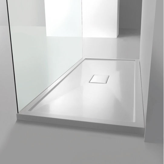 Rectangular shower tray - RIVA - CASA BATH - with channel drain