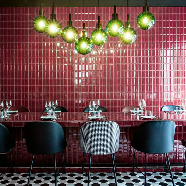 Porcelain stoneware tile - GRANATO - CE.SI. - high-gloss / embossed ...