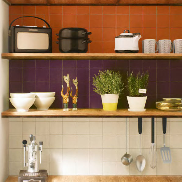 Porcelain stoneware tile - MELANZANA - CE.SI. - matte / indoor / kitchen