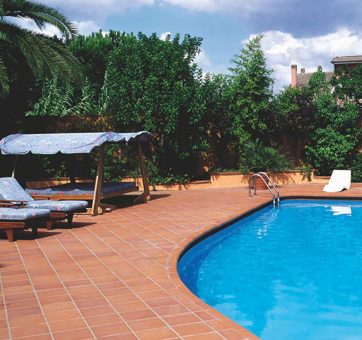 Terracotta tile - ROSATO NATURA - COTTO FURNO' - matte / outdoor / poolside