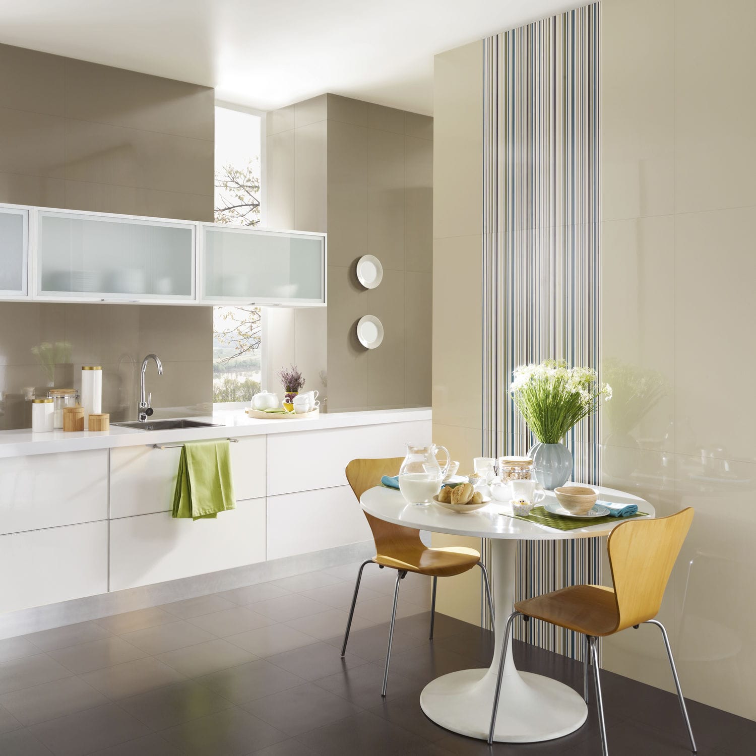 Ceramic tile - DIAMOND - DOMINO - polished / high-gloss / indoor