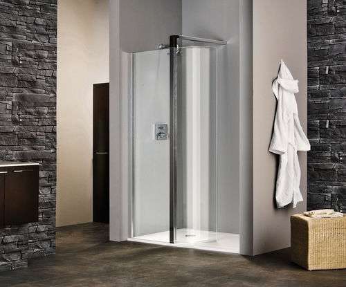 Walk-in shower - LIBERO 5000: FG1 L , PFG1 L - DUKA - glass / rectangular