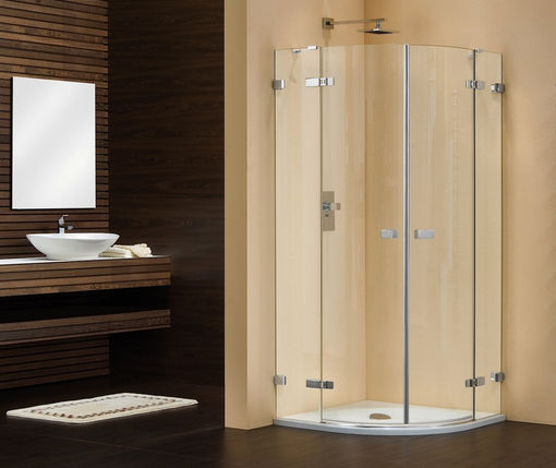 Glass shower - VETRA 3000: VR4P - DUKA - with hinged door / rectangular