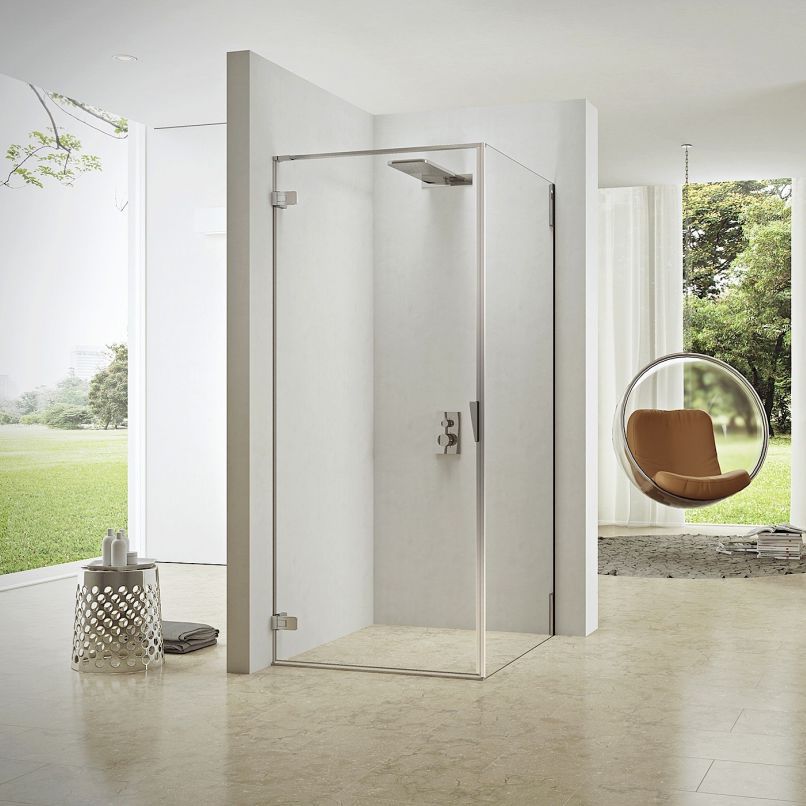 Swing shower screen - PURA 5000: TW1 L - DUKA - corner