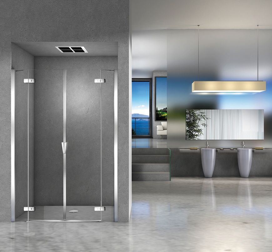 Swing shower screen - PURA R 5000: PR-TN4 - DUKA - for alcoves