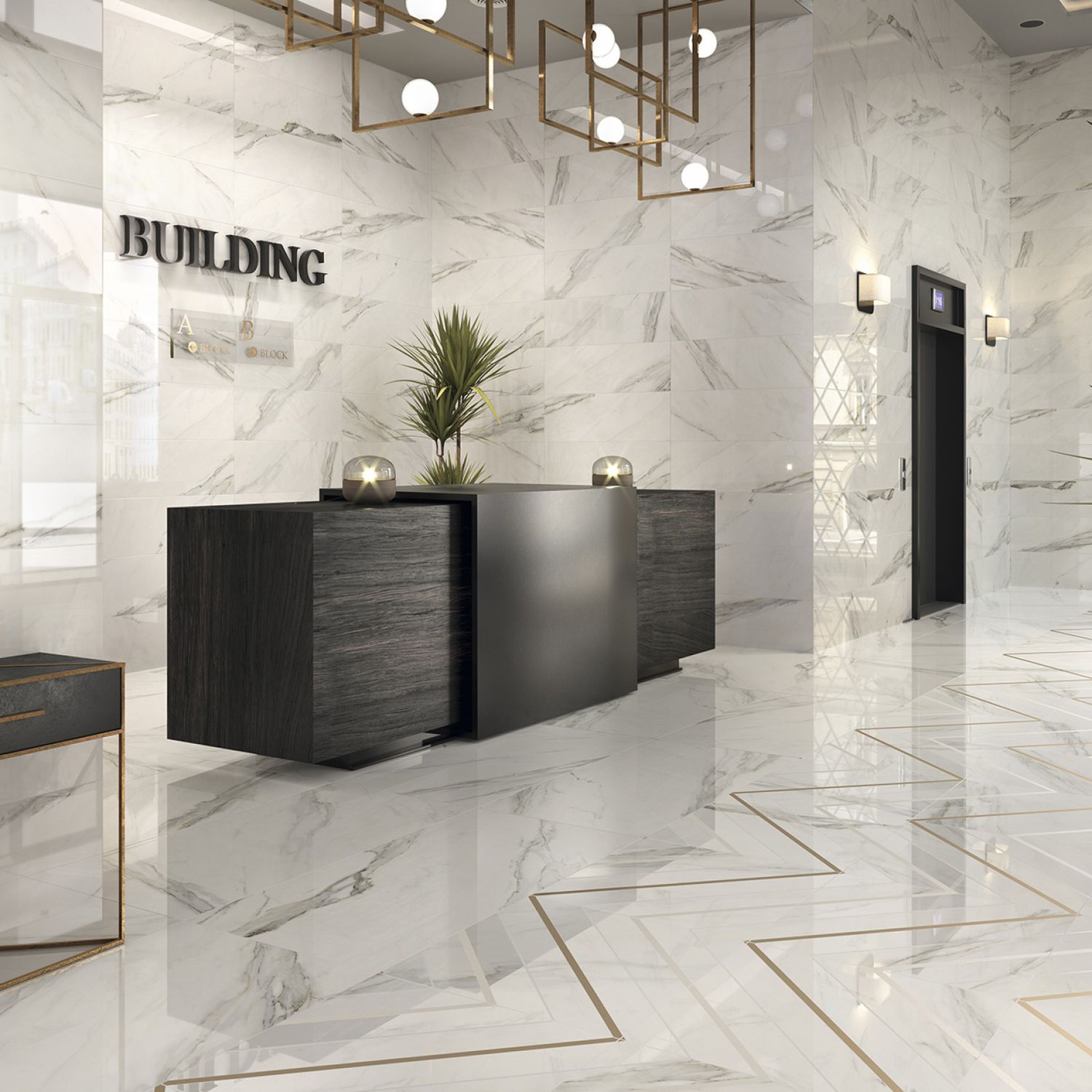 Indoor tile - CALACATTA LUX - DUNE - wall / floor / ceramic