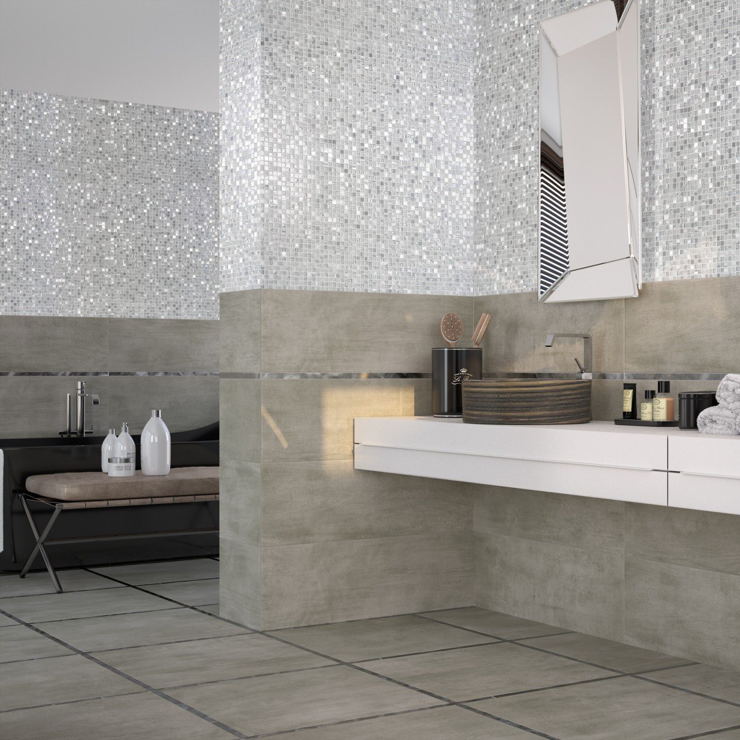 Aluminum listello - ALUM SILVER - DUNE