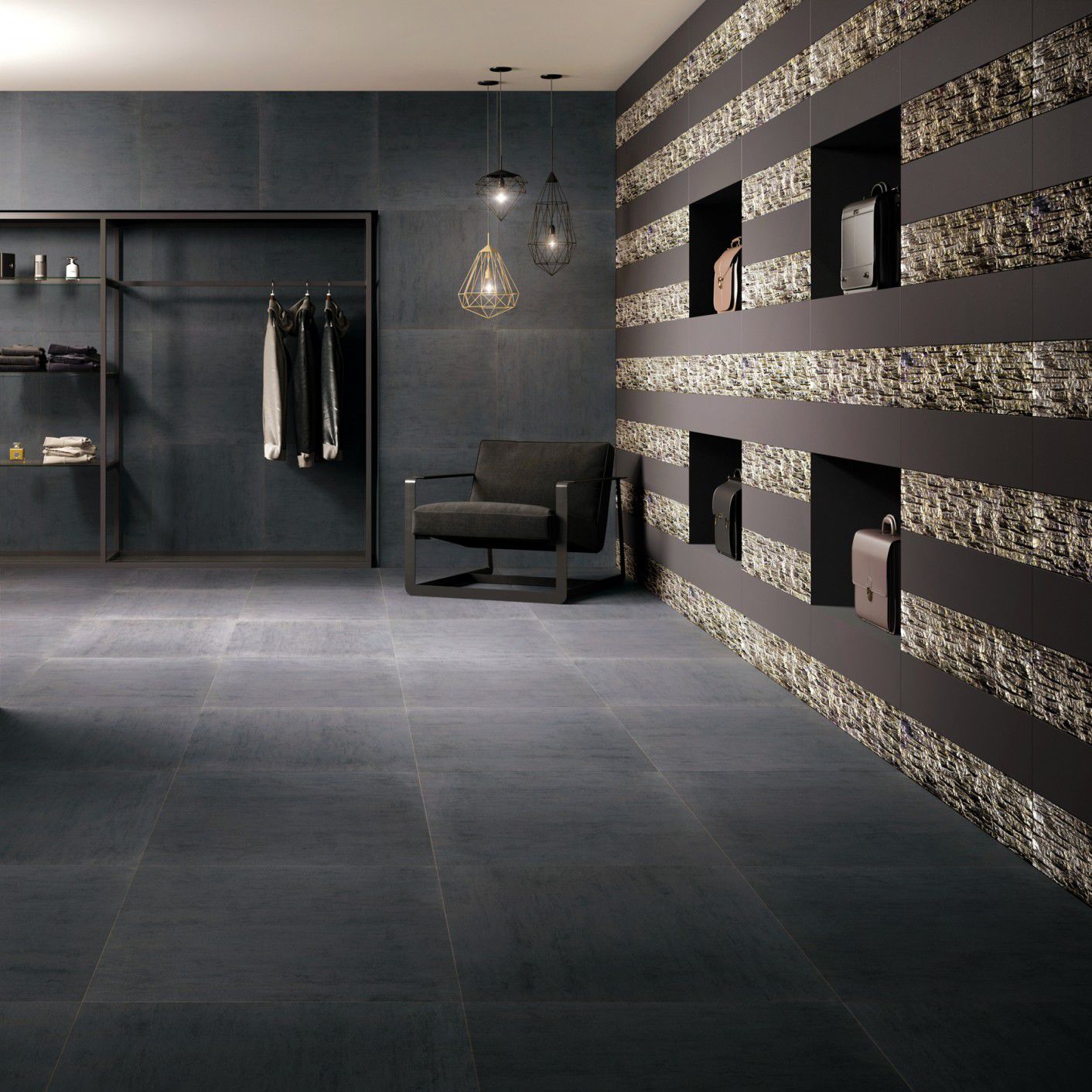 Indoor tile - IDENTITY - DUNE - wall / glass / rectangular