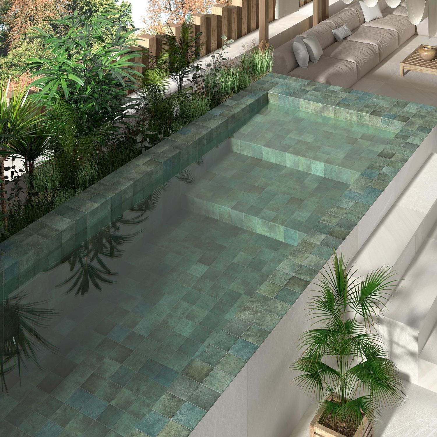 Porcelain stoneware tile - TAHITI - DUNE - matte / high-gloss / textured