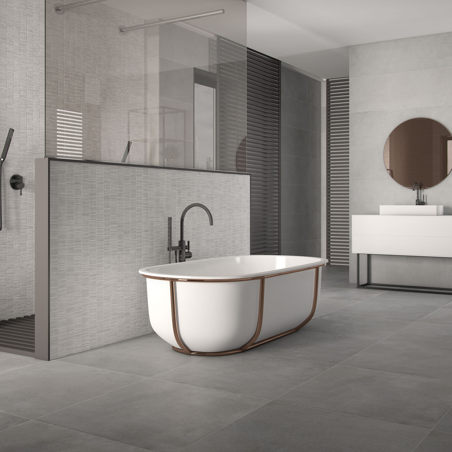 Porcelain stoneware tile - MOMA Q - DURSTONE - matte / indoor / wall