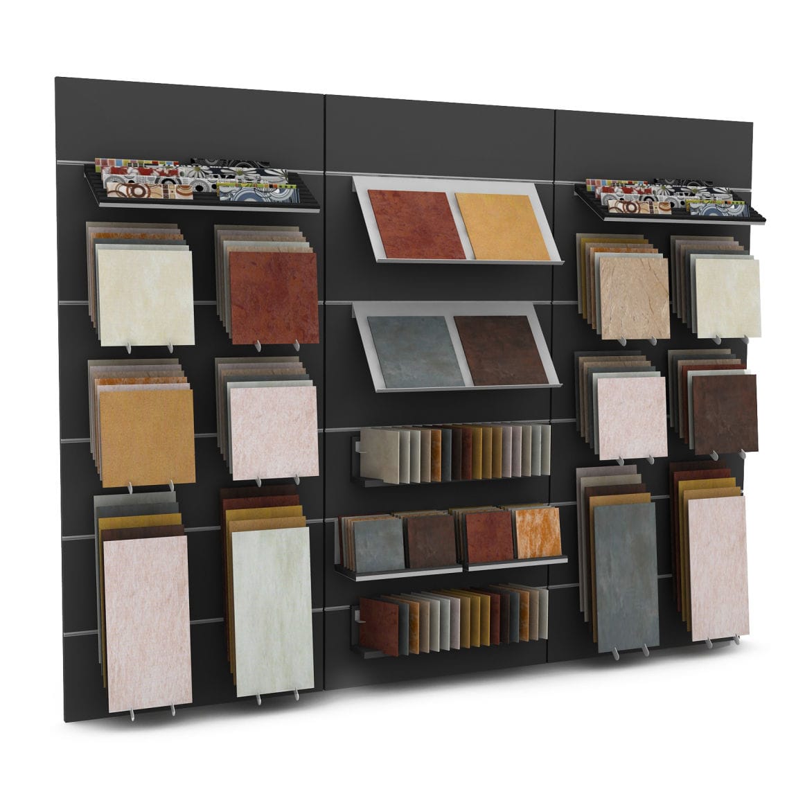 Wall-mounted tile display rack - SHOW : TECHNIC WALL - EXPOJAMAR ...