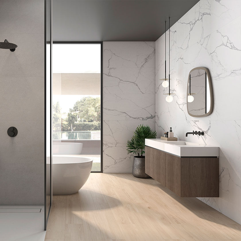 Porcelain stoneware tile - KALA - GEOTILES - matte / indoor / bathroom