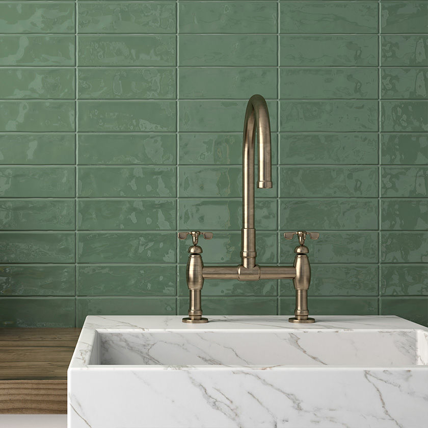 Porcelain tile - SOHO - GEOTILES - glazed ceramic / high-gloss / indoor