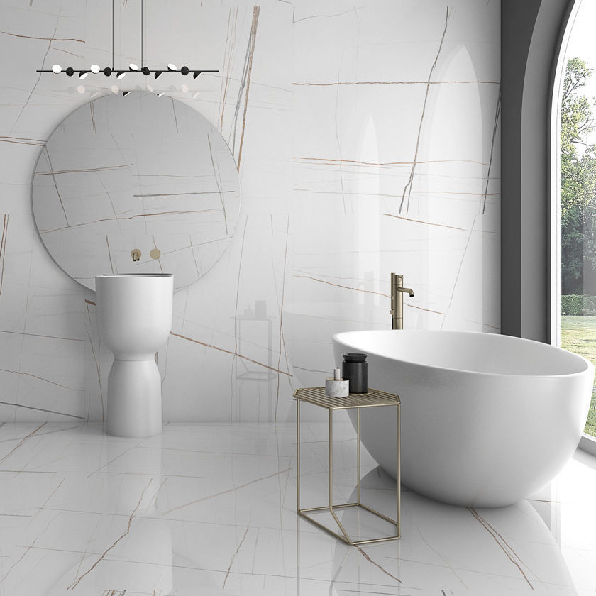 Porcelain stoneware tile - SAHARA - GEOTILES - polished / high-gloss ...