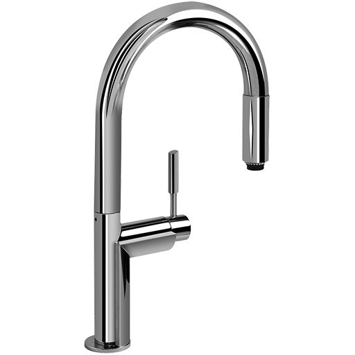 Countertop mixer tap - E-4853 - GRAFF - chromed metal / nickel / kitchen