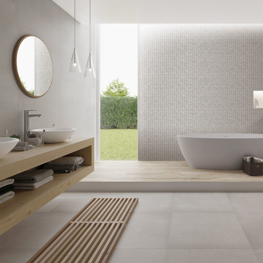 Porcelain stoneware tile - ELEVATION - IBERO PORCELANICO - matte / natural finish / embossed