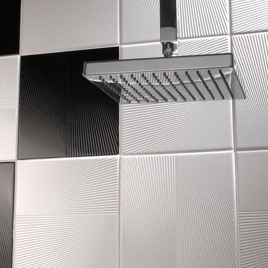 Earthenware tile - OP ART - IDEA CERAMICA - embossed / indoor / wall