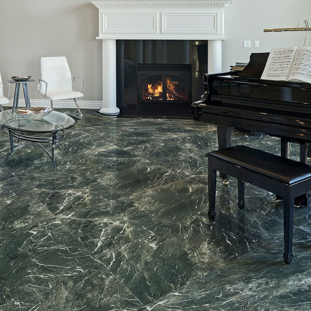 Porcelain stoneware tile - VERDE ALPI - IL CAVALLINO - polished ...