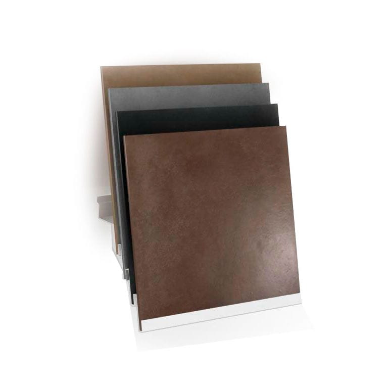 Wall-mounted tile display rack - RACK 1 - INSCA - wooden / for shop