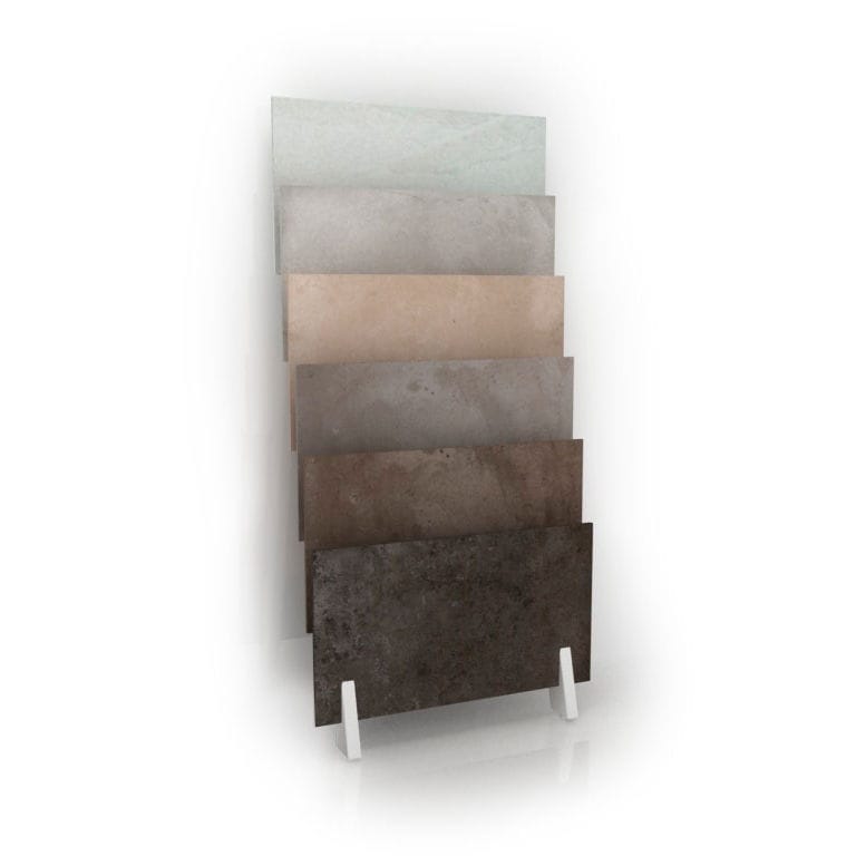 Wall-mounted tile display rack - SCALA - INSCA - wooden / for shop