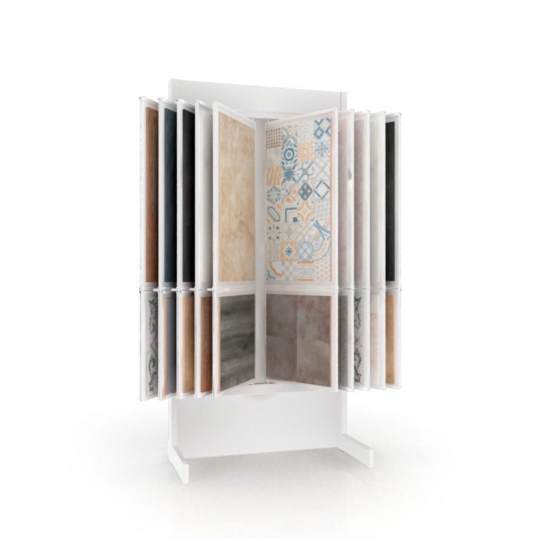 Wooden tile display rack - EPSILON A3 - INSCA - panel / for shop