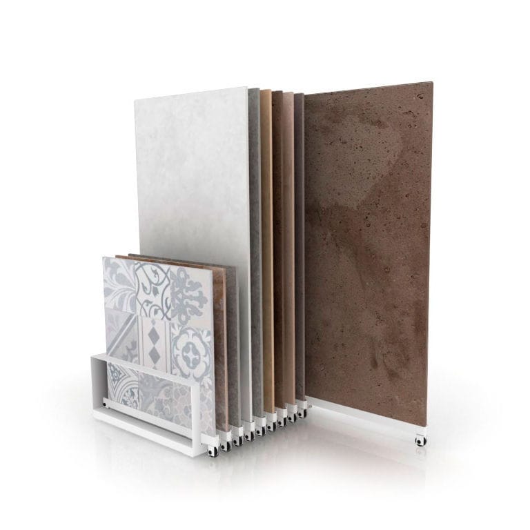 Wooden tile display rack - CHICAGO V90 10P ONE FACE - INSCA - on ...