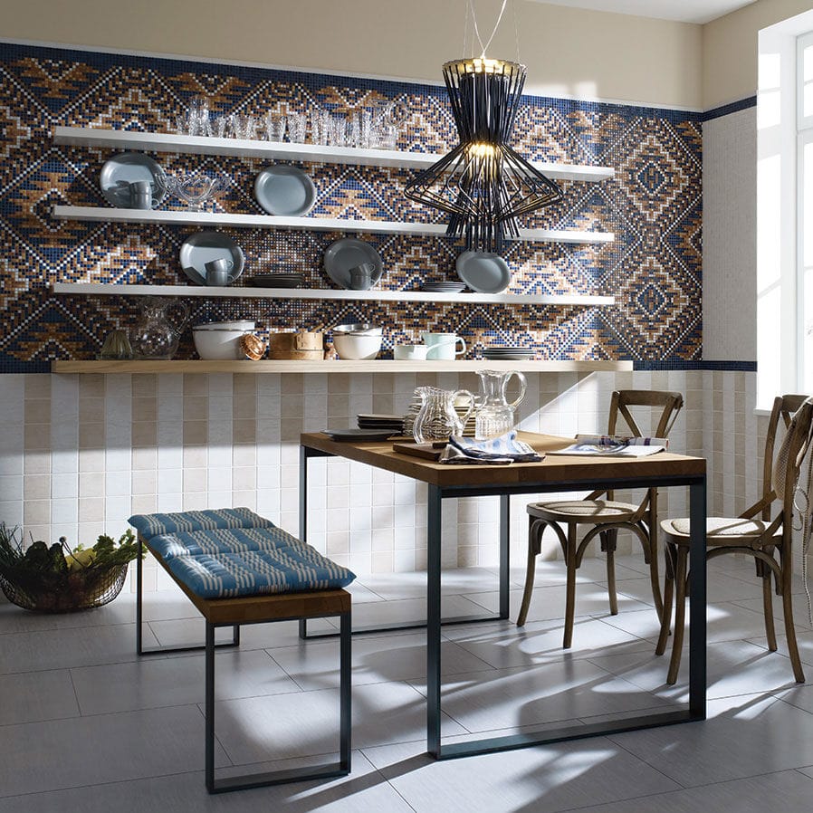 Porcelain stoneware mosaic tile - HOMING : ORIENTAL DIAMOND - JASBA ...