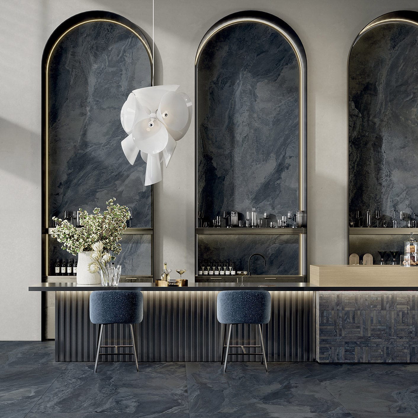 Porcelain stoneware tile - DEEP - LA FABBRICA AVA - slate / stone / indoor